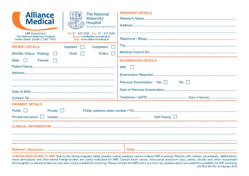 national-maternity-hospital-dublin-referral-form - Alliance Medical